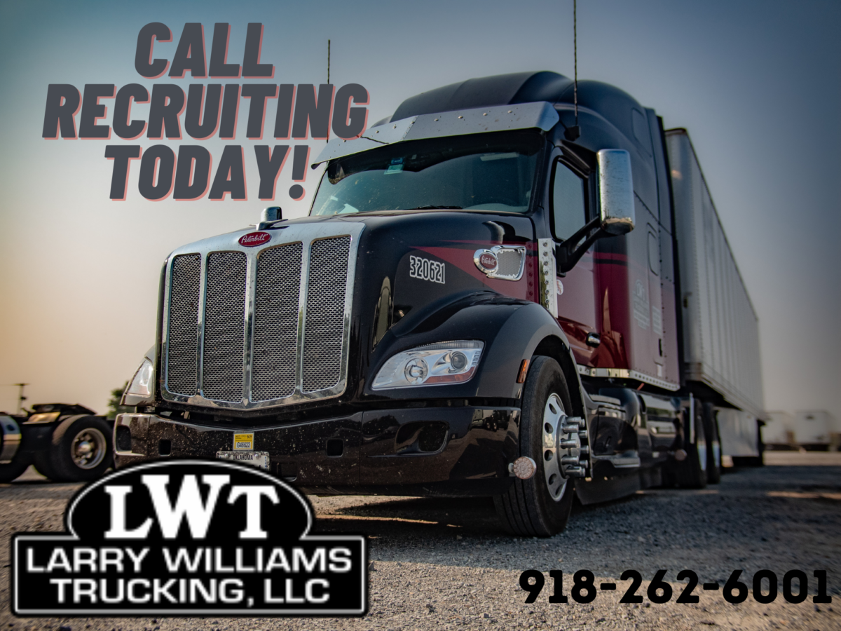Drivers Apply Here! - Welcome to Larry Williams Trucking, LLC!